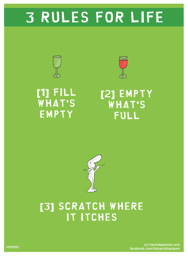 3 rules for life – Namely days